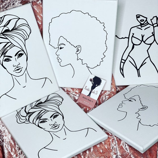 Pre Drawn Canvas - Etsy