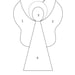 Simple Stained Glass Pattern of Angel, Christmas Decoration for All ...