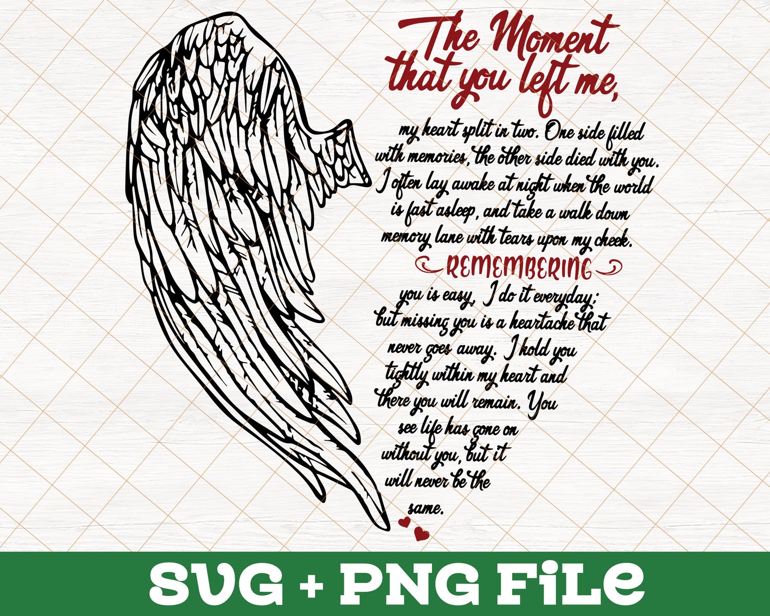 Memorial Svg Sympathy Gift Loss Of Father In Loving Memory | Etsy