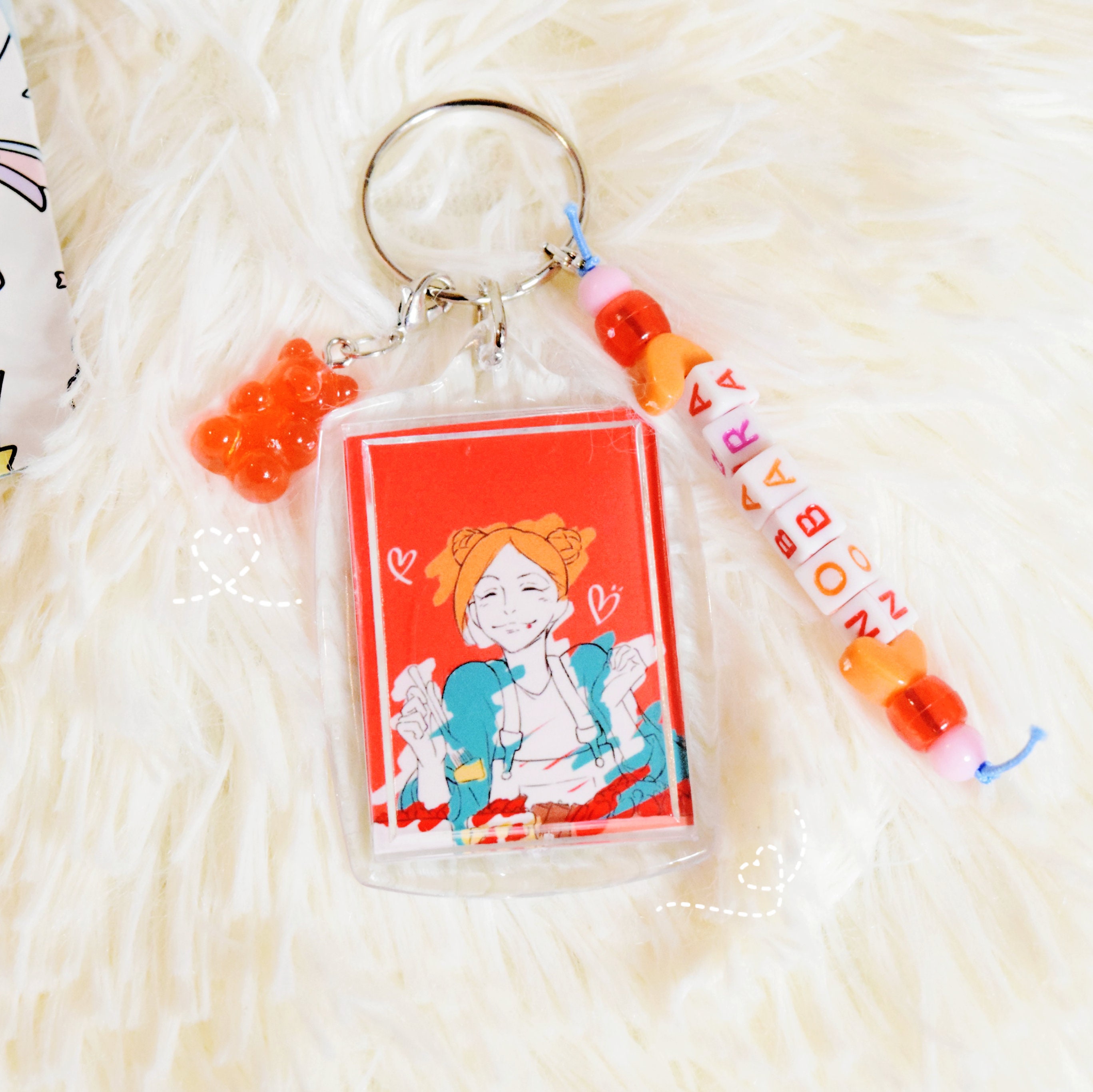 Custom anime keychains | Etsy