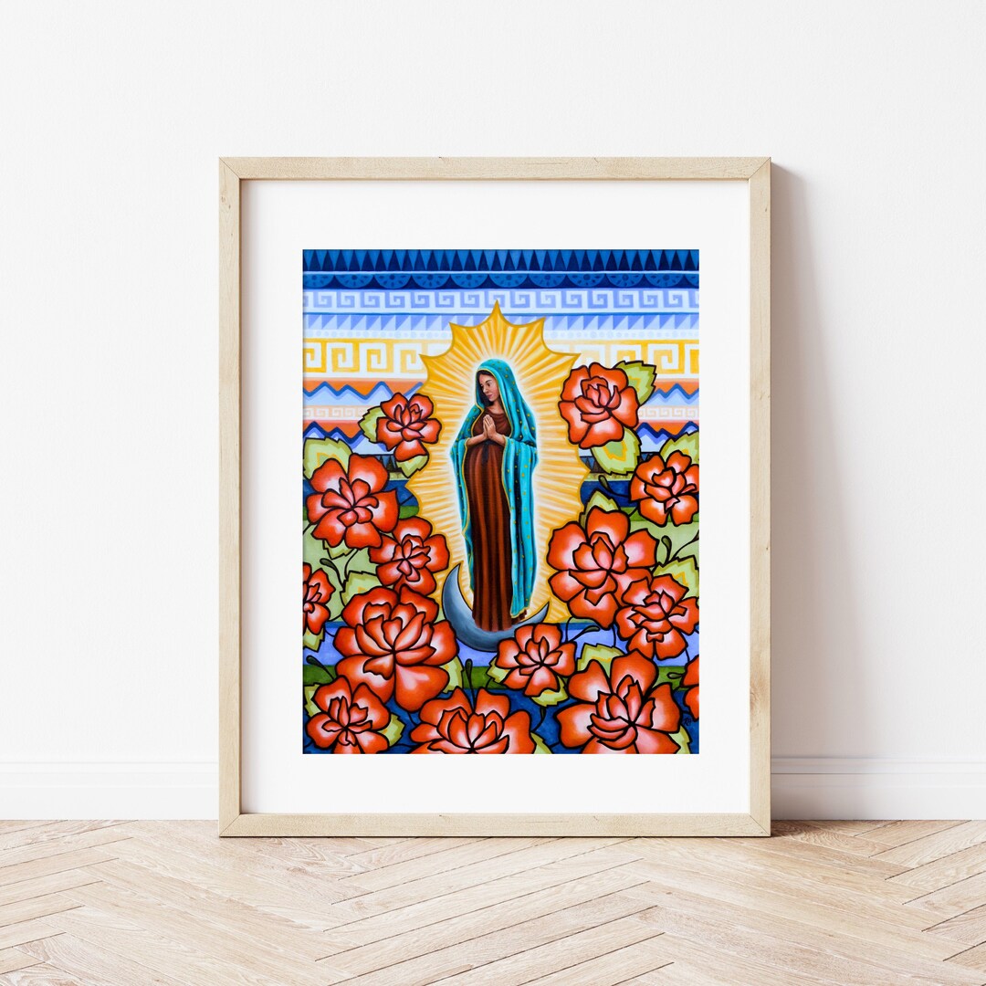 Our Lady of Guadalupe Contemporary Catholic Art Modern - Etsy