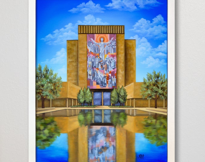 Touchdown Jesus | Original Oil Painting on Canvas | University of Notre ...