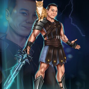 Twitch Streamer Logo Design, Custom Cartoon Logo Portrait From Photo ...