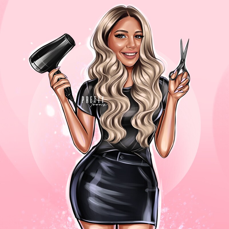 Hair Stylist Logo - Etsy