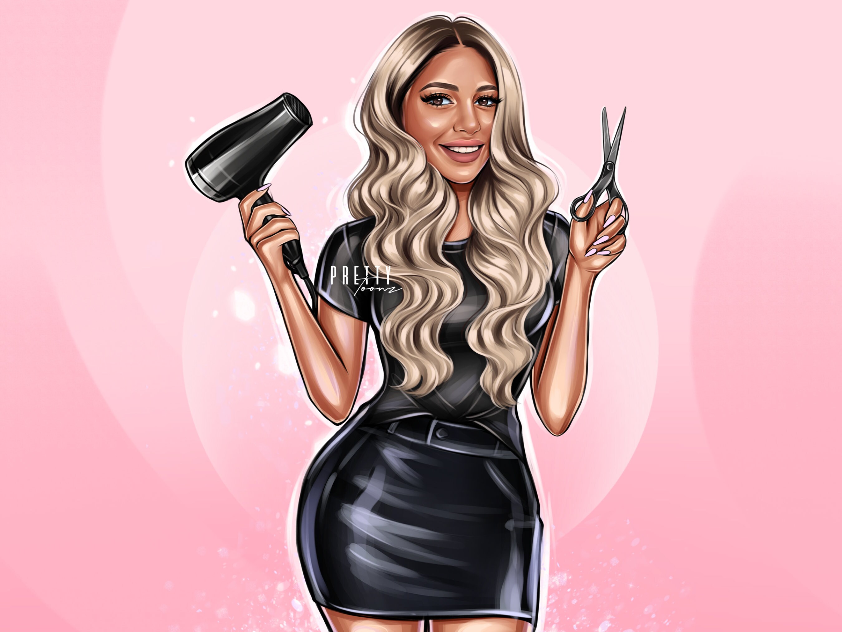 Cartoon Hair Stylist