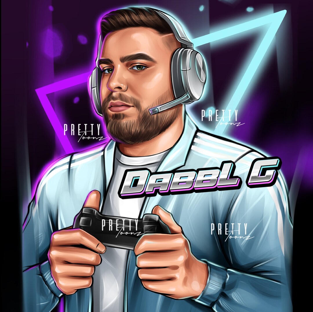 Twitch Streamer Logo Design, Custom Cartoon Logo Portrait From Photo ...