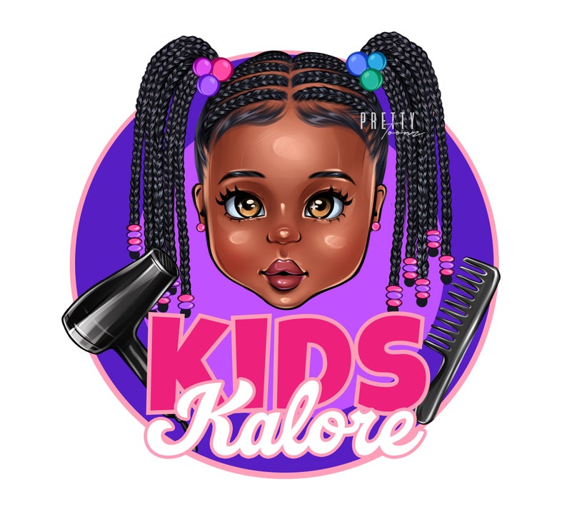 Little Girl Branding Custom Logo for Daughter Logo for - Etsy