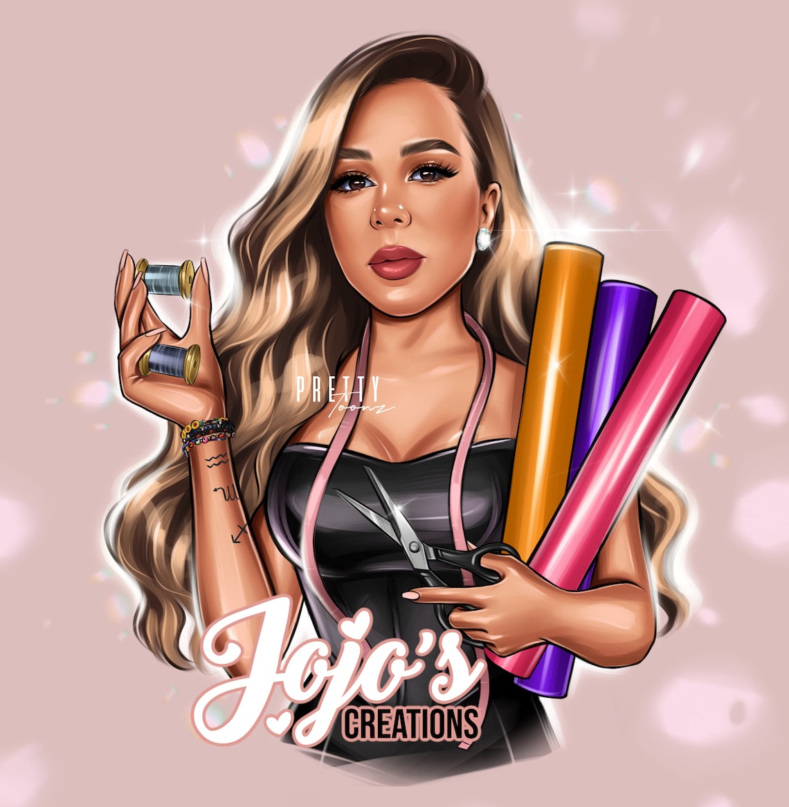 Cartoon Logo Design Custom Caricature Logo Fashion Portrait - Etsy