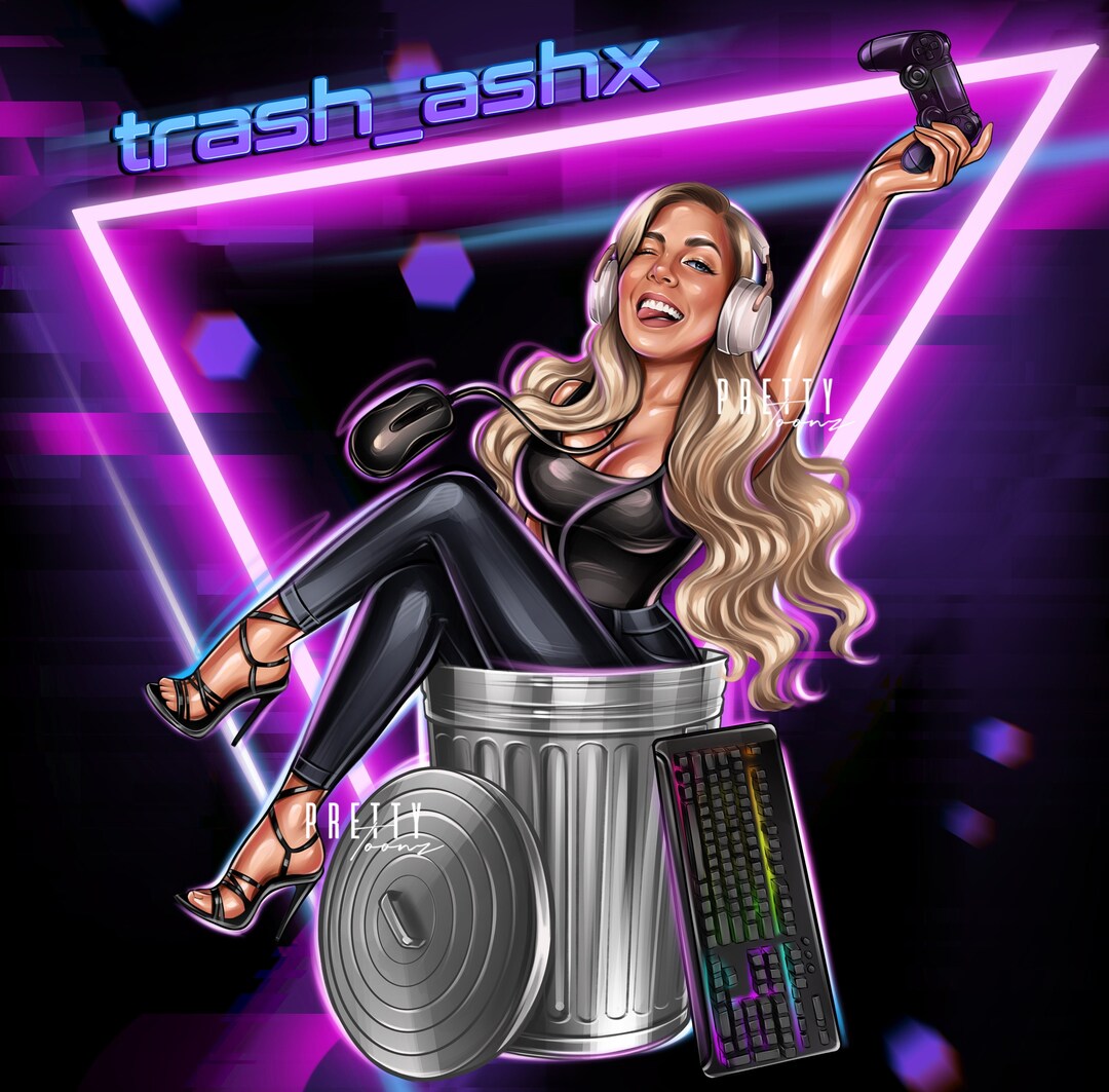 Twitch Streamer Logo Design, Custom Cartoon Logo Portrait From Photo ...
