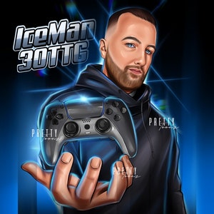Twitch Streamer Logo Design, Custom Cartoon Logo Portrait From Photo ...
