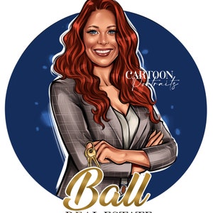 Business Logo Portrait Designrealistic Portrait From - Etsy