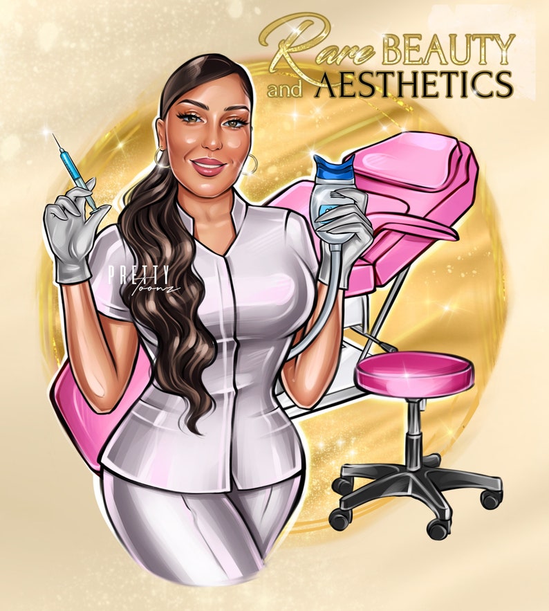 Business Logo Portrait Digital Realistic Illustration - Etsy