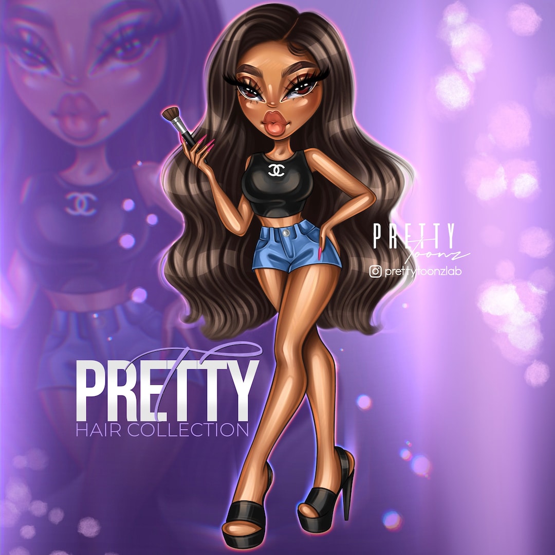 Doll Cartoon Portrait Logo, Style Logo, Beauty Logo, Personalized Doll ...