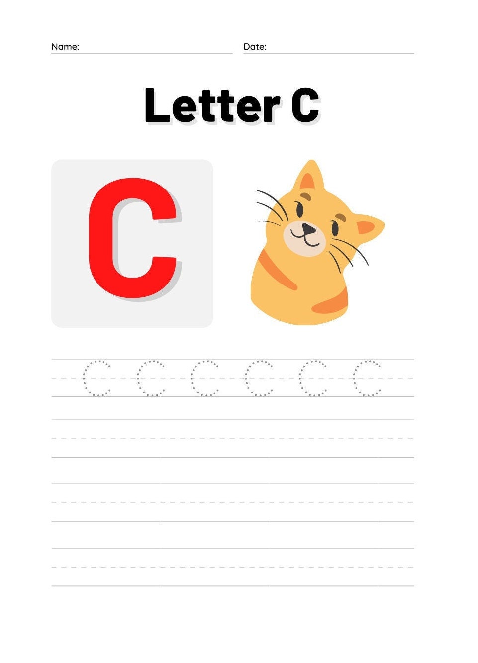 Hoja de trabajo imprimible del alfabeto tracible A Z Descarga ...