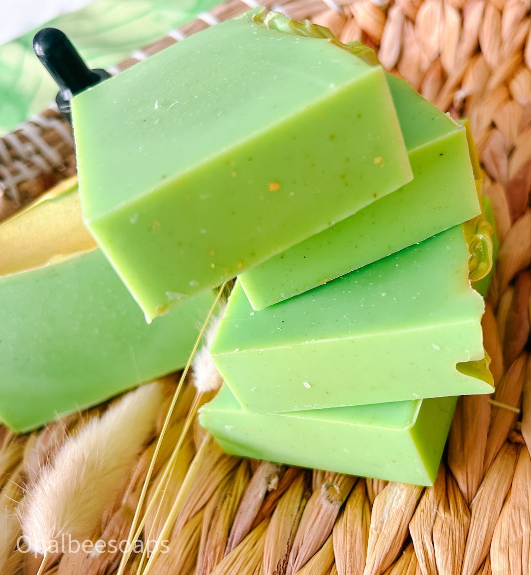 Lemongrass and Nopal Soap/ Nopal cactus Soap/ Artisan Soap/ Essential ...