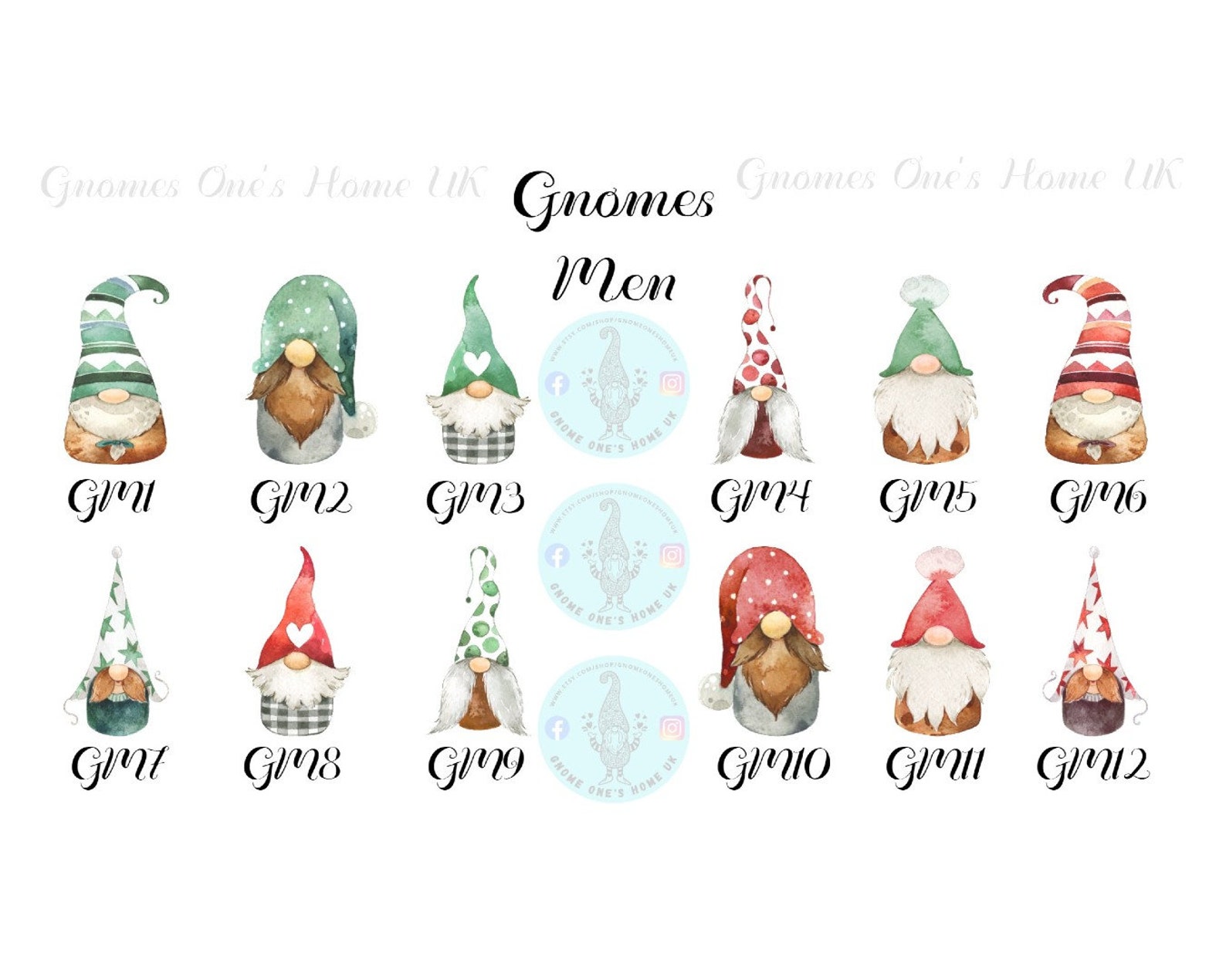 Personalised Gnome/Gonk Family Prints | Etsy