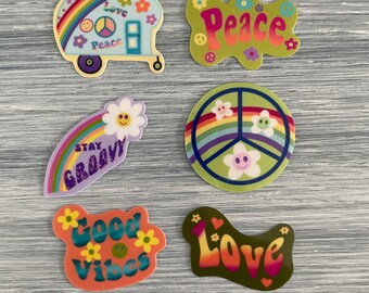 Mini Peace Sign Stickers - Etsy