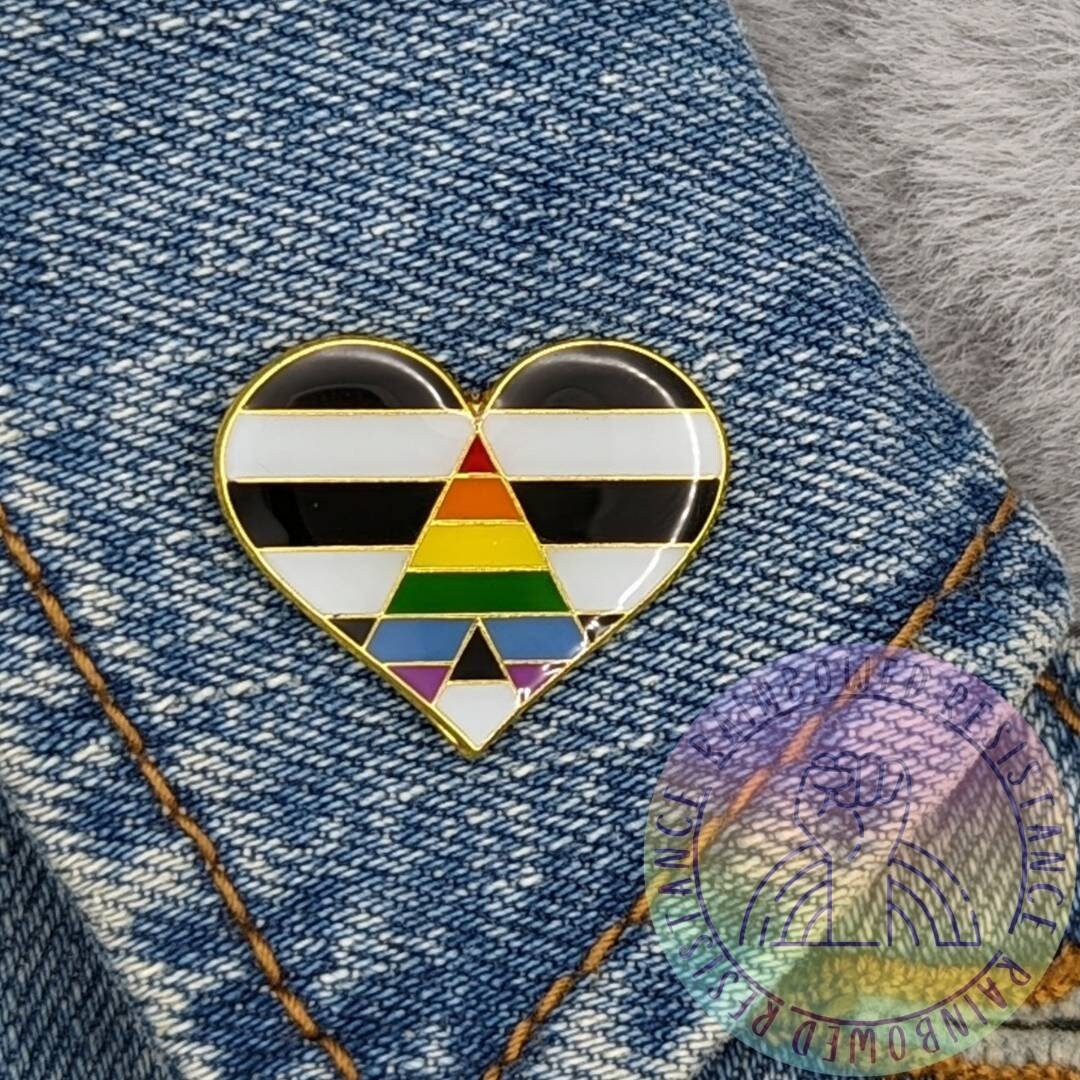 Straight ALLY Flag Enamel Pins - Etsy