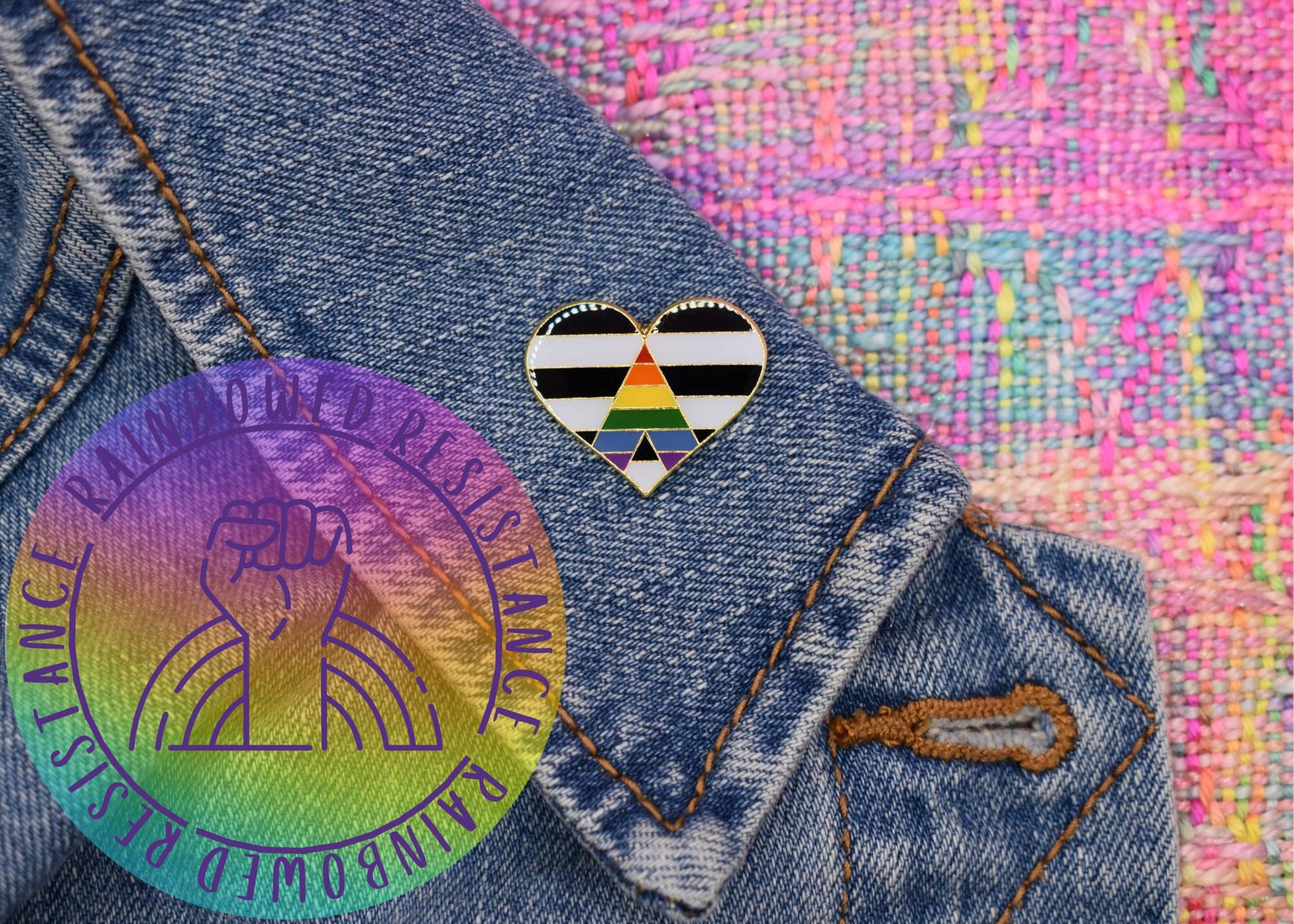 Straight ALLY Flag Enamel Pins - Etsy