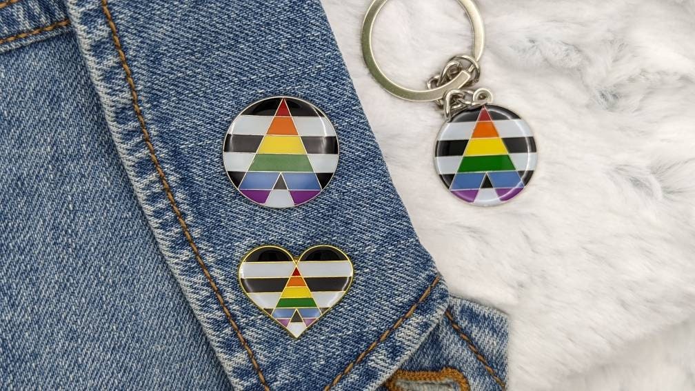 Straight ALLY Flag Enamel Pins - Etsy