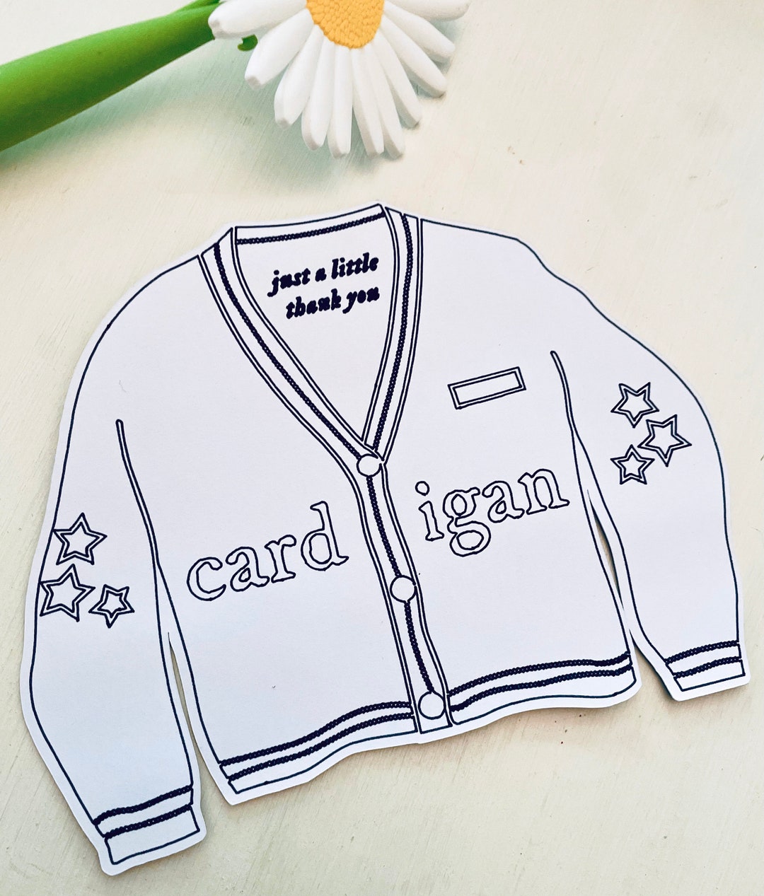 Thank You Cardigan Card Pun Taylor Swift Folklore Just a Little ...