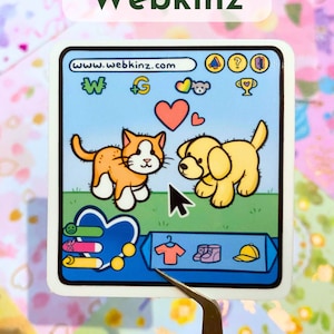 Y2K Website Stickers: Club Penguin, Neopets, Webkinz - Laminated Vinyl ...
