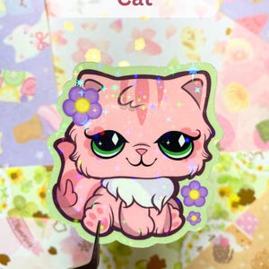 LPS Holographic Sticker | Waterproof Vinyl Laptop Decals | Pet Cat Dog ...
