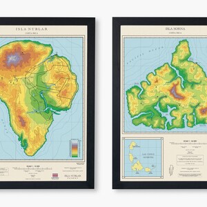 Jurassic Park Colourful Wall Art Map Gift for Him Retro Movie Poster ...