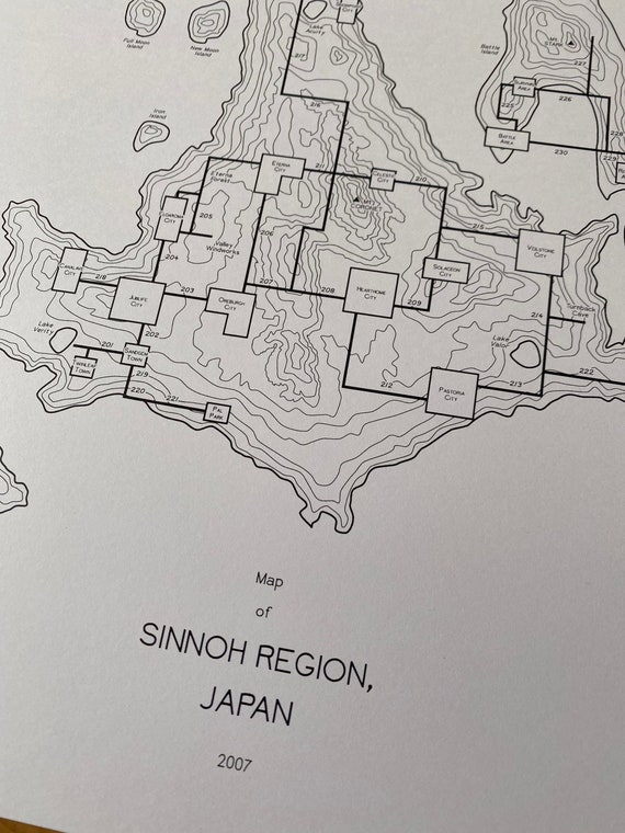 Pokemon Sinnoh Map