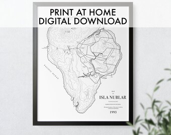 Isla Nublar Map | Etsy