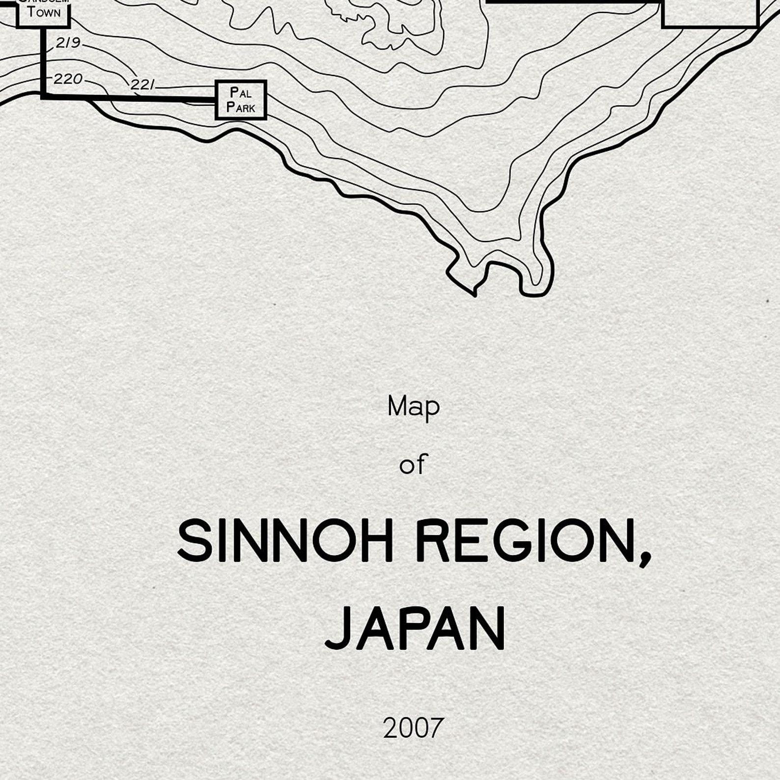 Pokemon Wall Art Sinnoh Map Video Game Posters Pokemon Map - Etsy UK