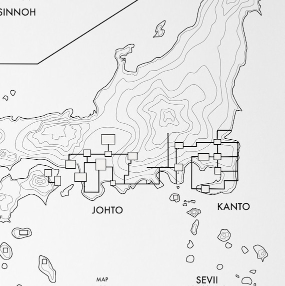 Pokemon Johto Map Japan