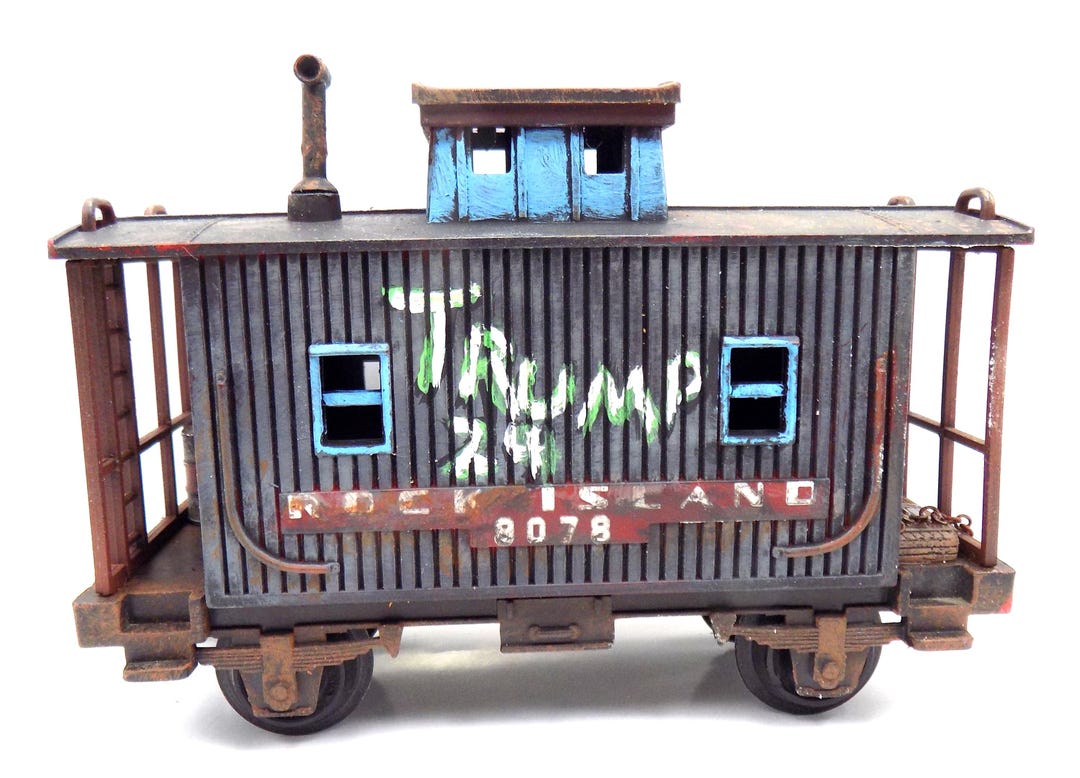 O Scale / Lionel / CUTRONE TRUMP TRAIN / Bobber Caboose / Custom Hand ...