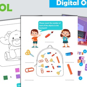 25-page Back to School Printable Activity Book (+ Answer Key) (DIGITAL ...
