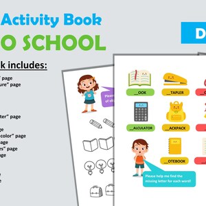 25-page Back to School Printable Activity Book (+ Answer Key) (DIGITAL ...