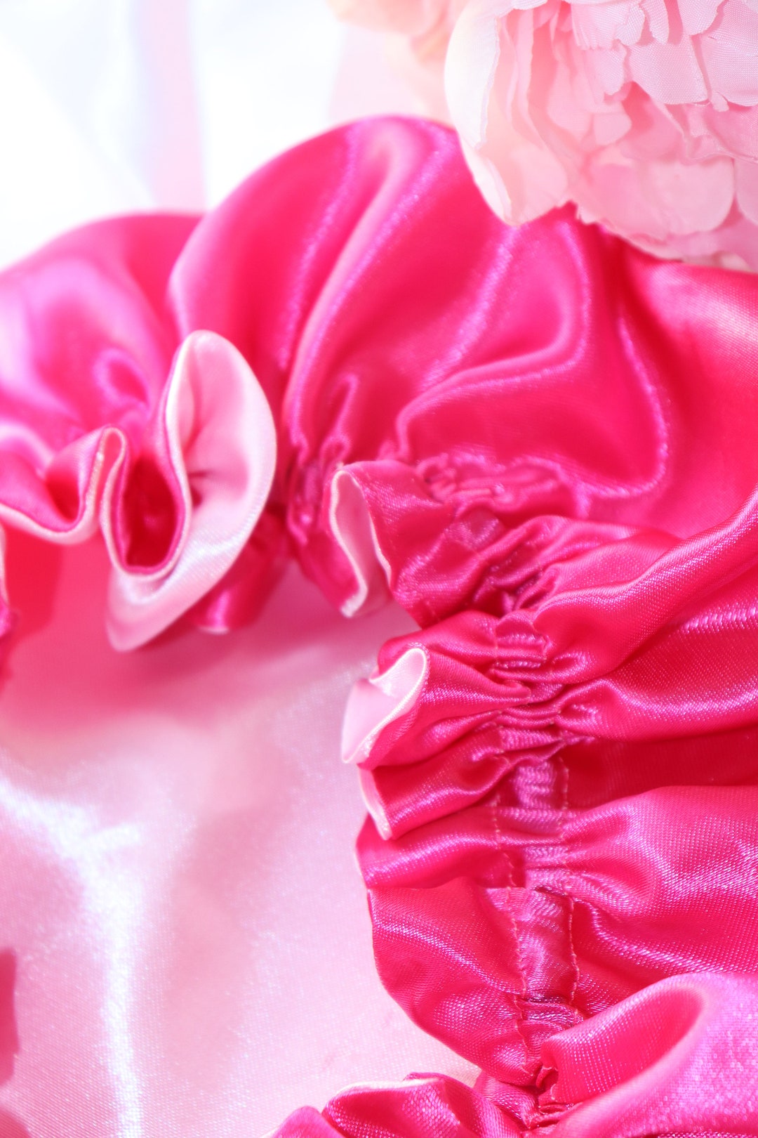 Reversible Pink Satin Bonnet: Double-lined Hair Protection - Etsy