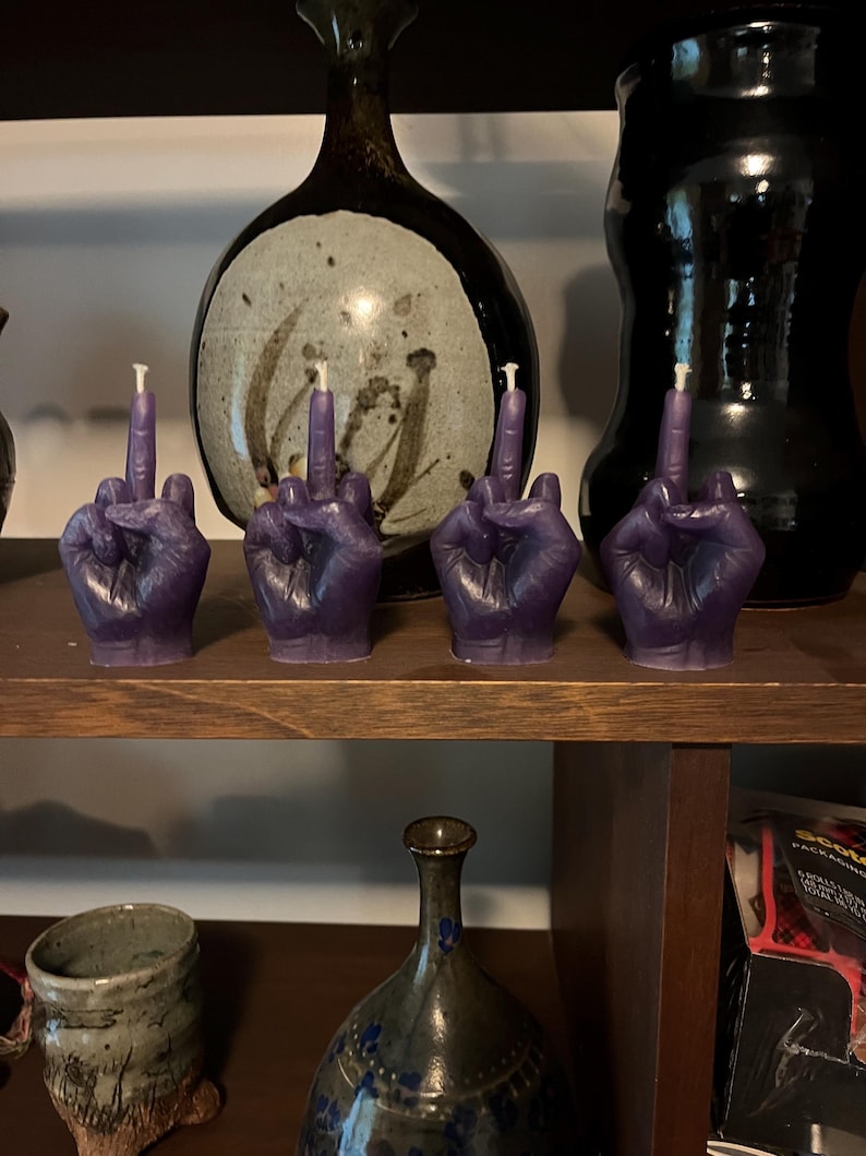 Handmade Middle Finger Candle. 4 Quantity. - Etsy