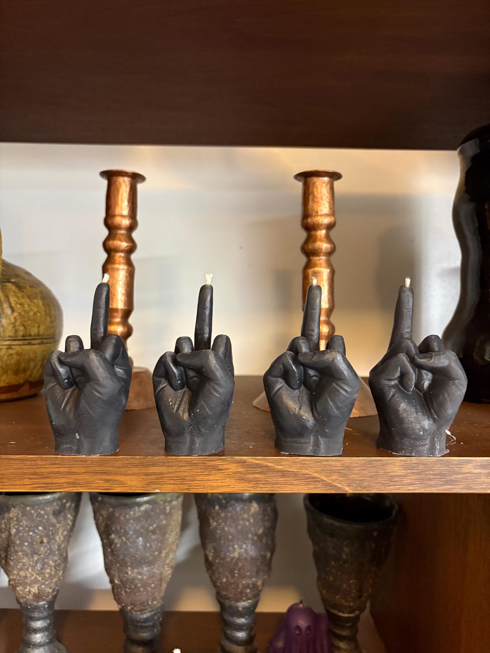 Handmade Middle Finger Candle. 4 Quantity. - Etsy
