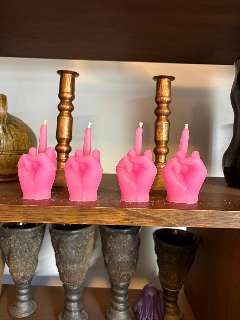 Handmade Middle Finger Candle. 4 Quantity. - Etsy