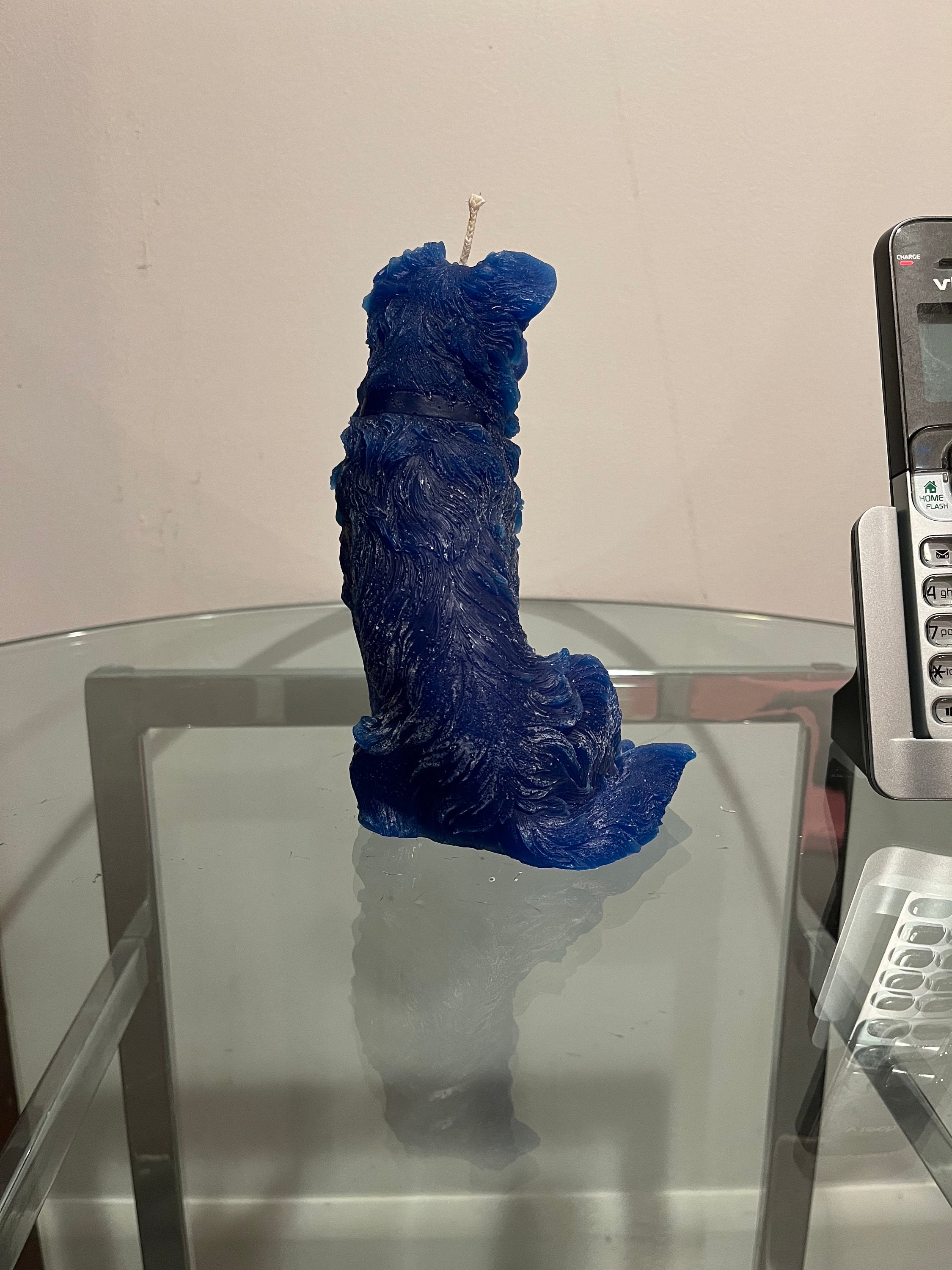 Handmade Sitting Dog Candle. - Etsy