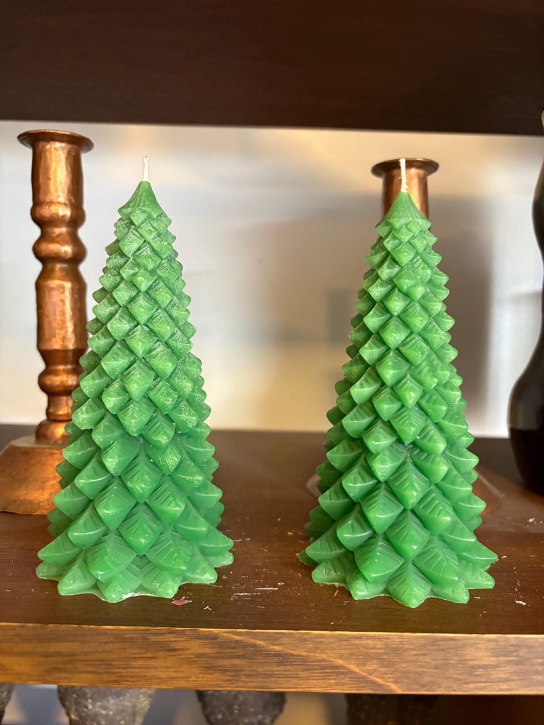 Christmas Tree Candle. 2 Quantity. - Etsy