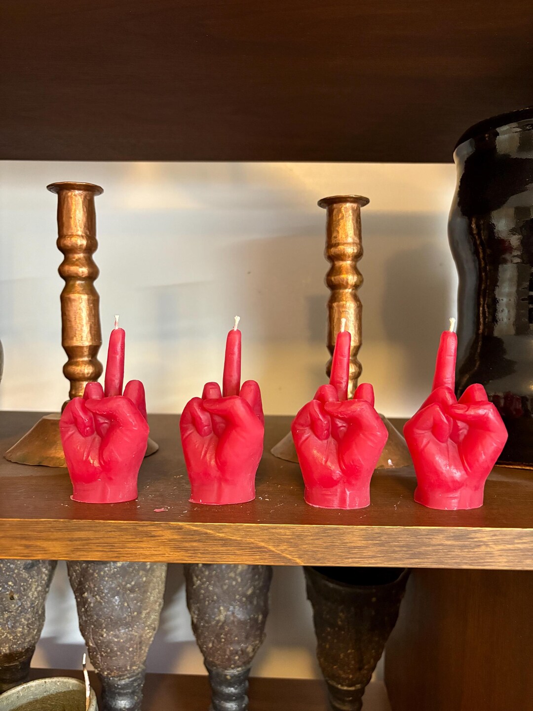 Handmade Middle Finger Candle. 4 Quantity. - Etsy