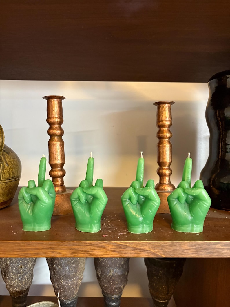 Handmade Middle Finger Candle. 4 Quantity. - Etsy