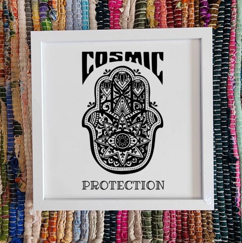 DIGITAL DOWNLOAD of Vintage Distressed Hamsa Hand Image With Words ...