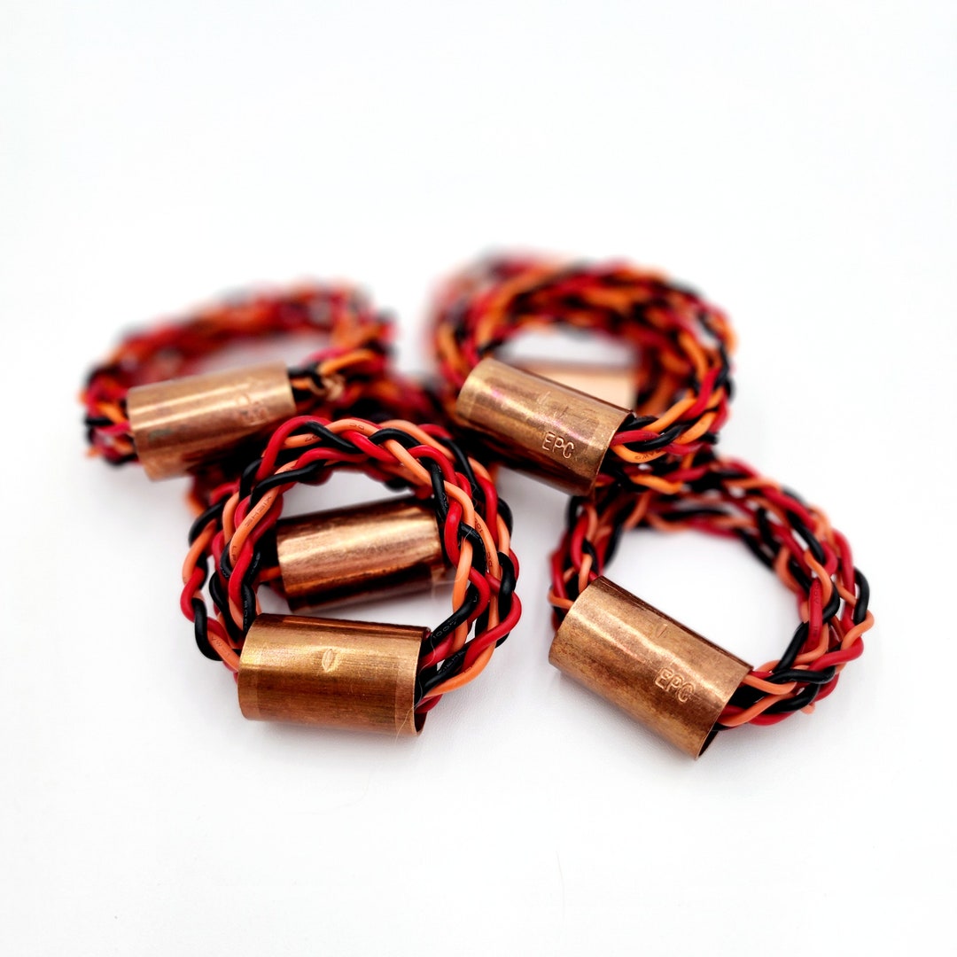 Handmade Electrical Wire Napkin Rings Set of 6 Funky Unique Napkin ...