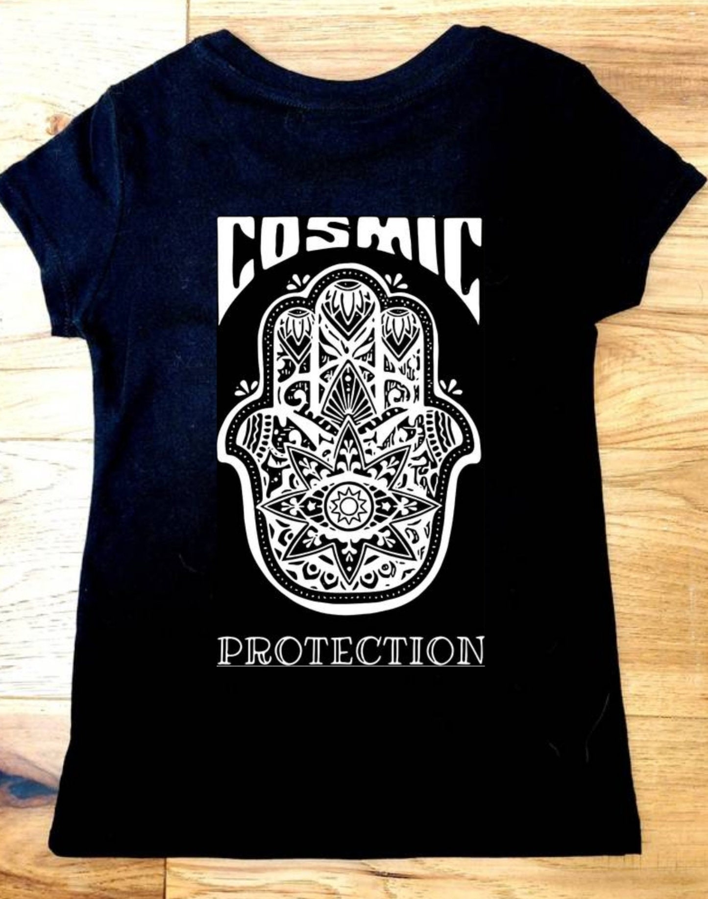 Self-adhesive Stencil 'cosmic Protection' With Vintage Hamsa Hand ...
