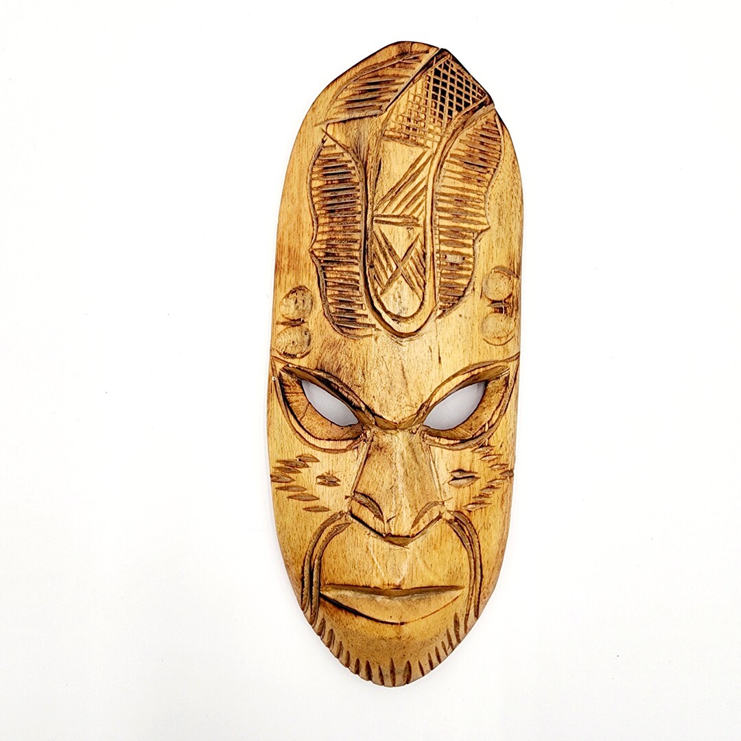 African Mask-hand Carved Mask-vintage Mask-ideal for a Collector-home ...