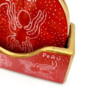 Nazca Peru Coasters Set of 4 With Holder. Nazca Lines Are a Group of ...