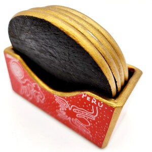 Nazca Peru Coasters Set of 4 With Holder. Nazca Lines Are a Group of ...