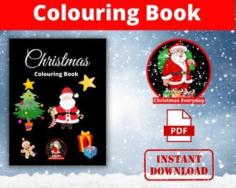 Christmas Coloring Book/digital/instant - Etsy